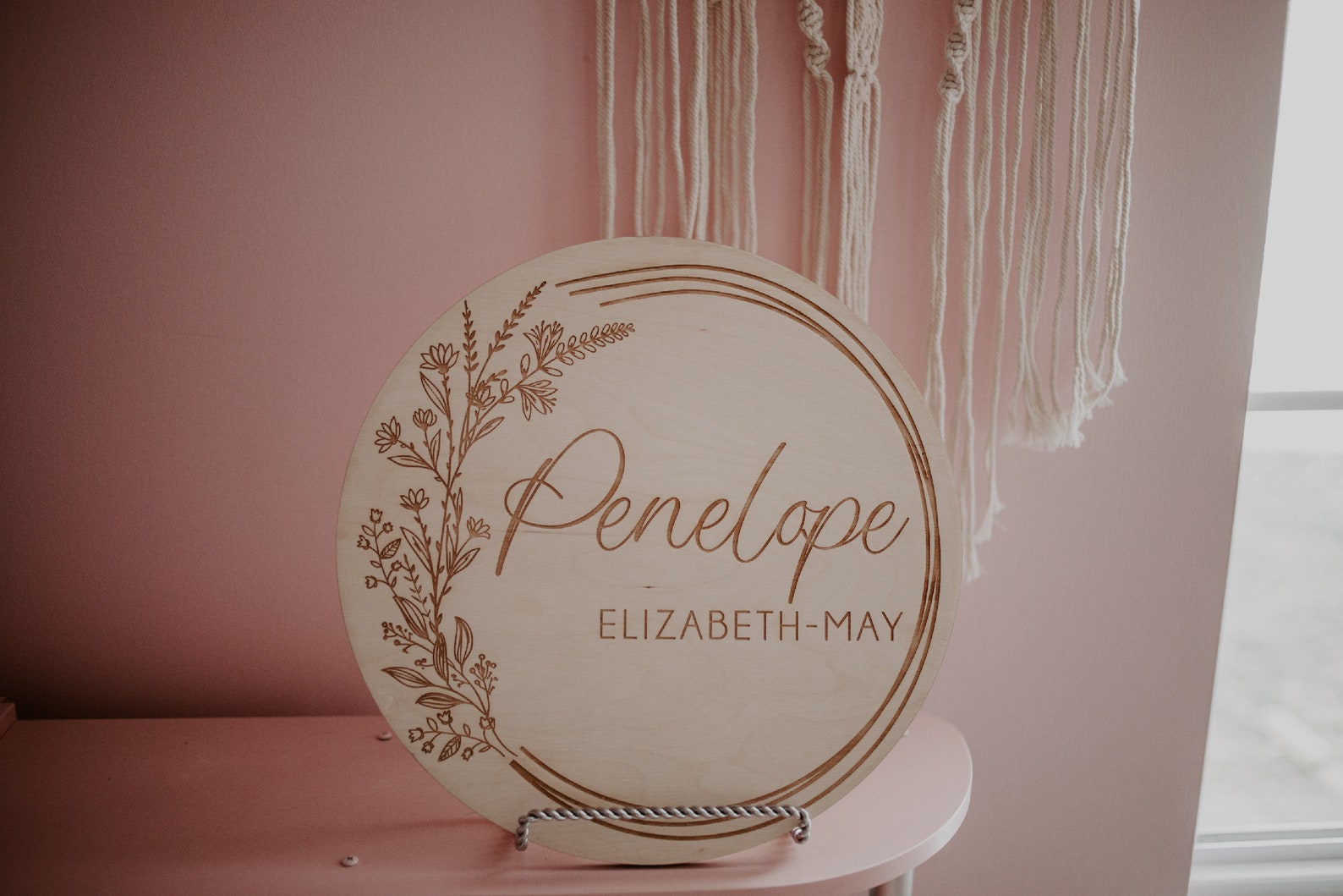 Name Announcement Sign Baby Name Plaque Custom Baby Name - Etsy