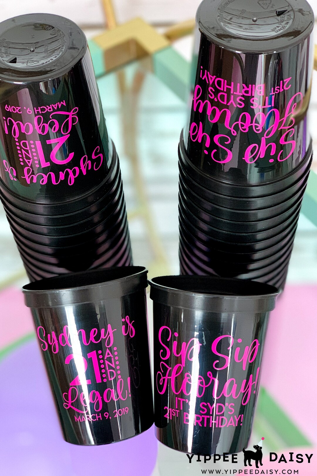 Personalized Birthday Cup, 21st Birthday Cup, Custom Stadium Cup, 21 ...