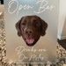 Pet Wedding Bar Sign, Open Bar, Acrylic Sign, Custom Dog Wedding Sign ...