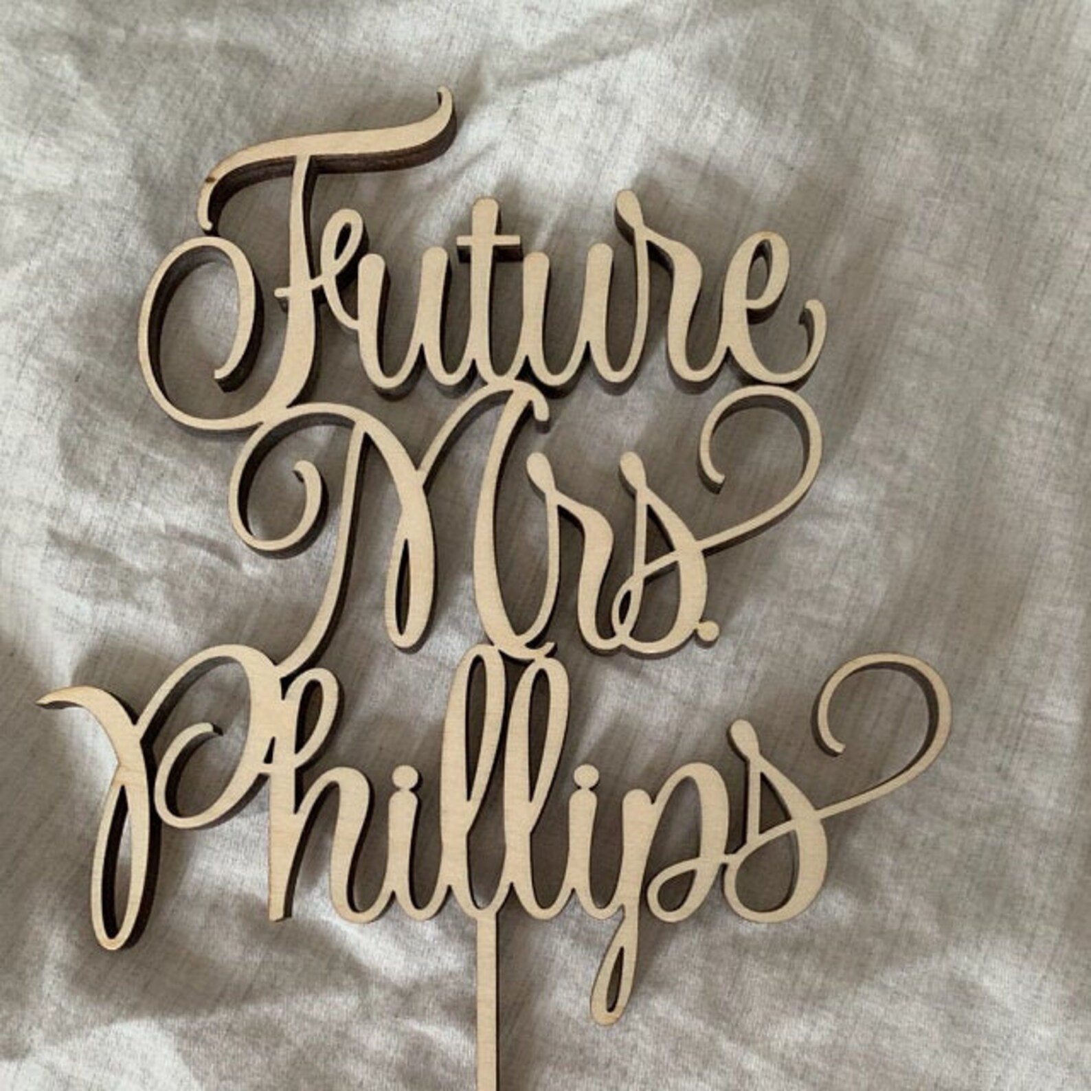 Bachelorette Party Cake Topper Custom Cake Topper Future Mrs | Etsy