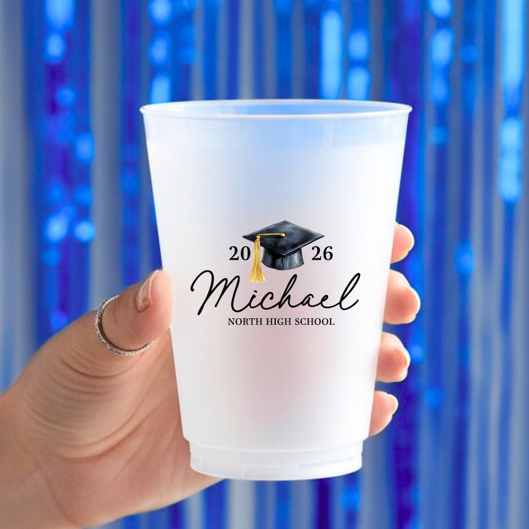 Personalized Graduation Cups Class of 2026 Custom Name Cups Senior ...