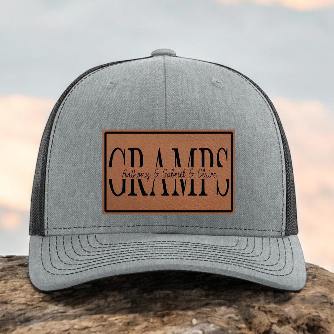 Custom Gramps Hat With Kids Names - Personalized Dad Hat - Fathers Day ...