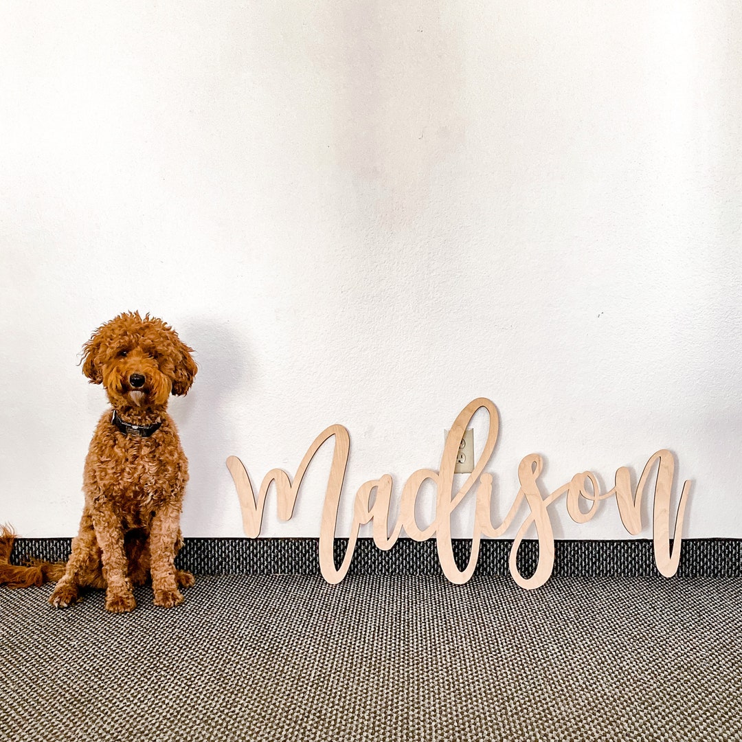 Custom Name Sign, Wedding Backdrop Name Sign, Name Cutout Sign, Nursery ...