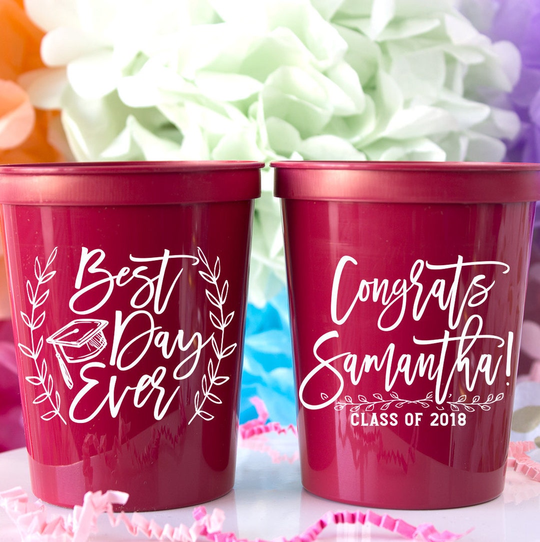 Class of 2019 Graduation Party, Congrats Grad, Graduation Cups ...