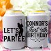 Let's Partee, Thirtieth Birthday Party Favor, 30th Birthday Can Cooler ...