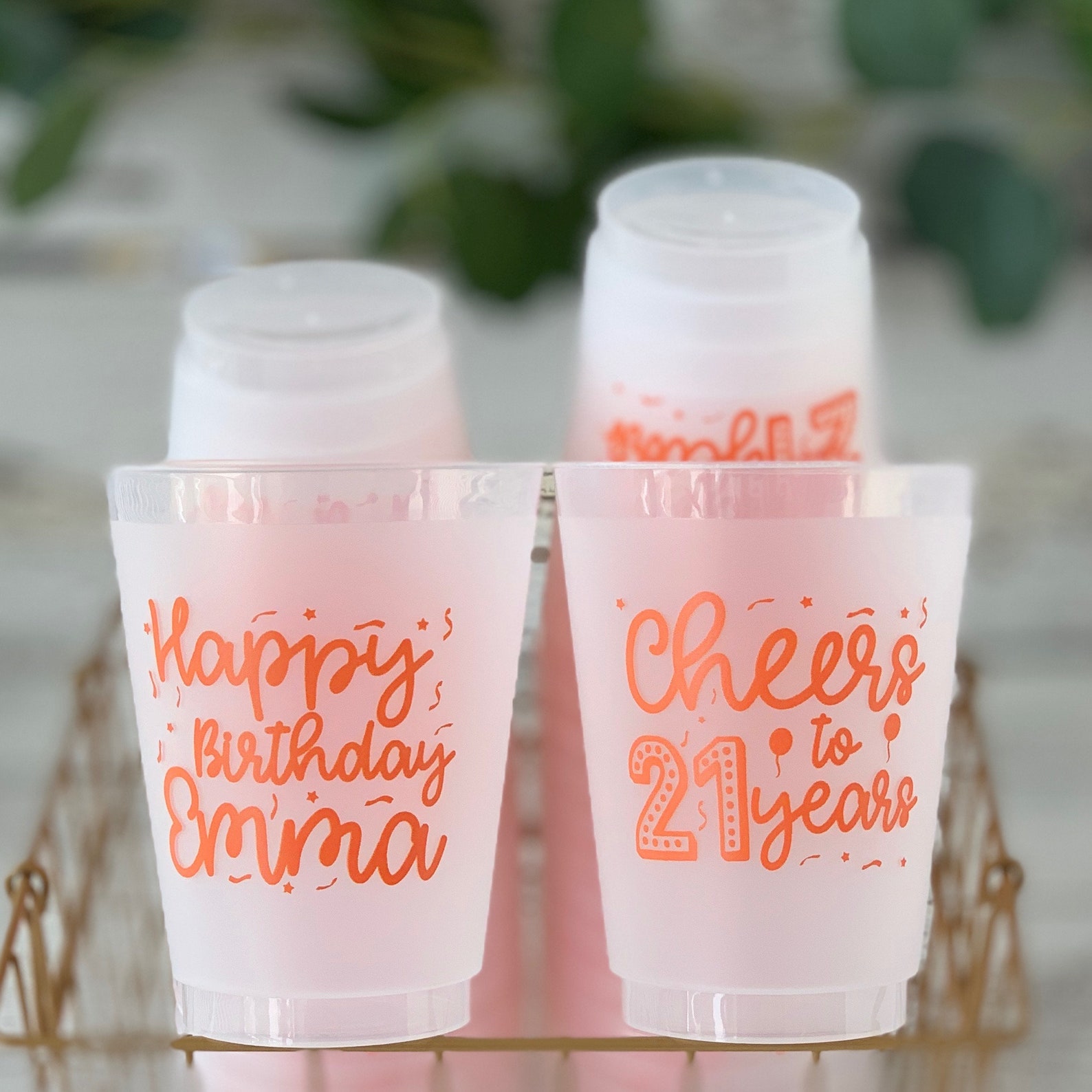 Cheers to 21 Years 21st Birthday Cups Custom Birthday Cups - Etsy