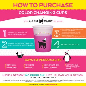 Personalized Cups, Wedding Plastic Cups, Color Changing Cups ...