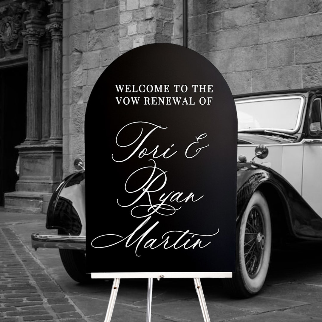 Custom Vow Renewal Decor Anniversary Party Decorations 50th Anniversary ...