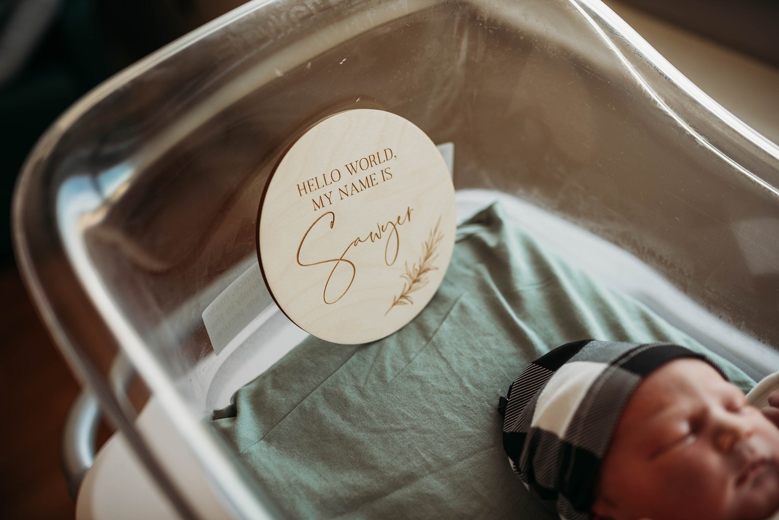 Custom Baby Name Announcement Birth Announcement Sign Hello | Etsy