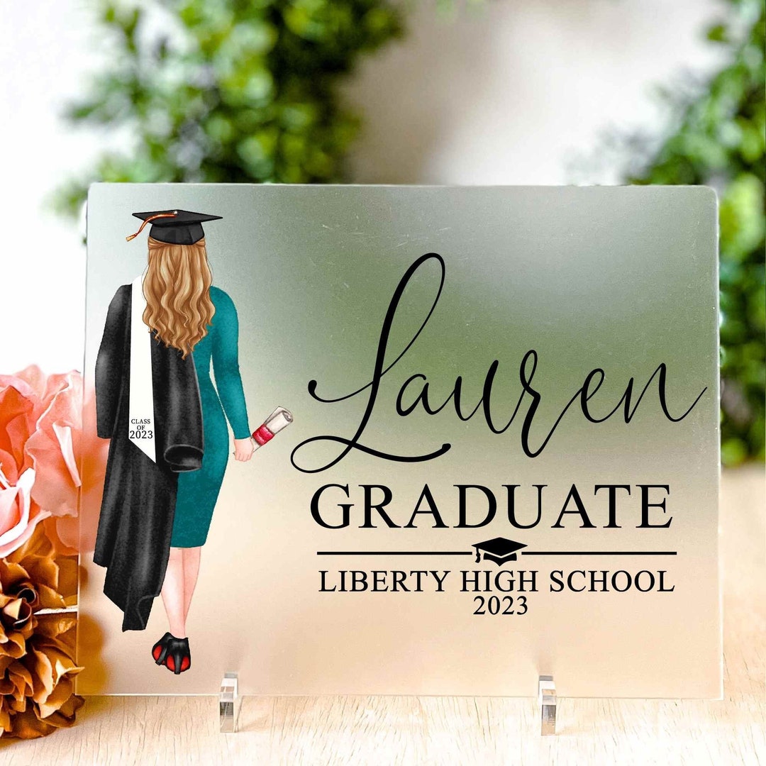Personalized Graduation Gift for Her Custom Graduation Keepsake Sign ...