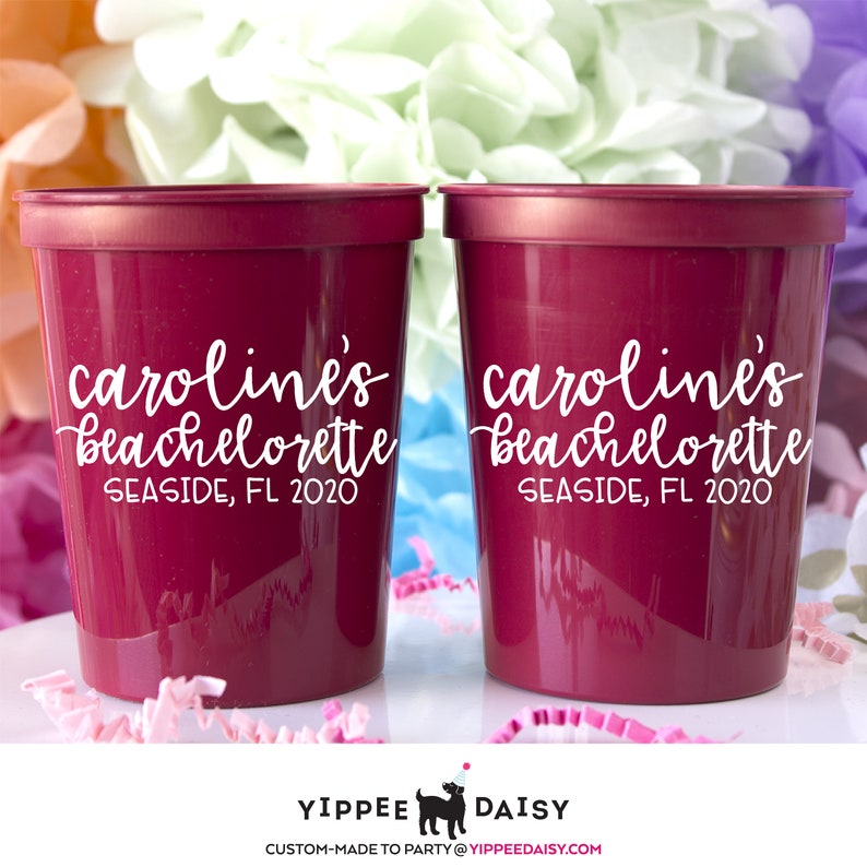 Custom Bachelorette Cups Bachelorette Party Favors - Etsy