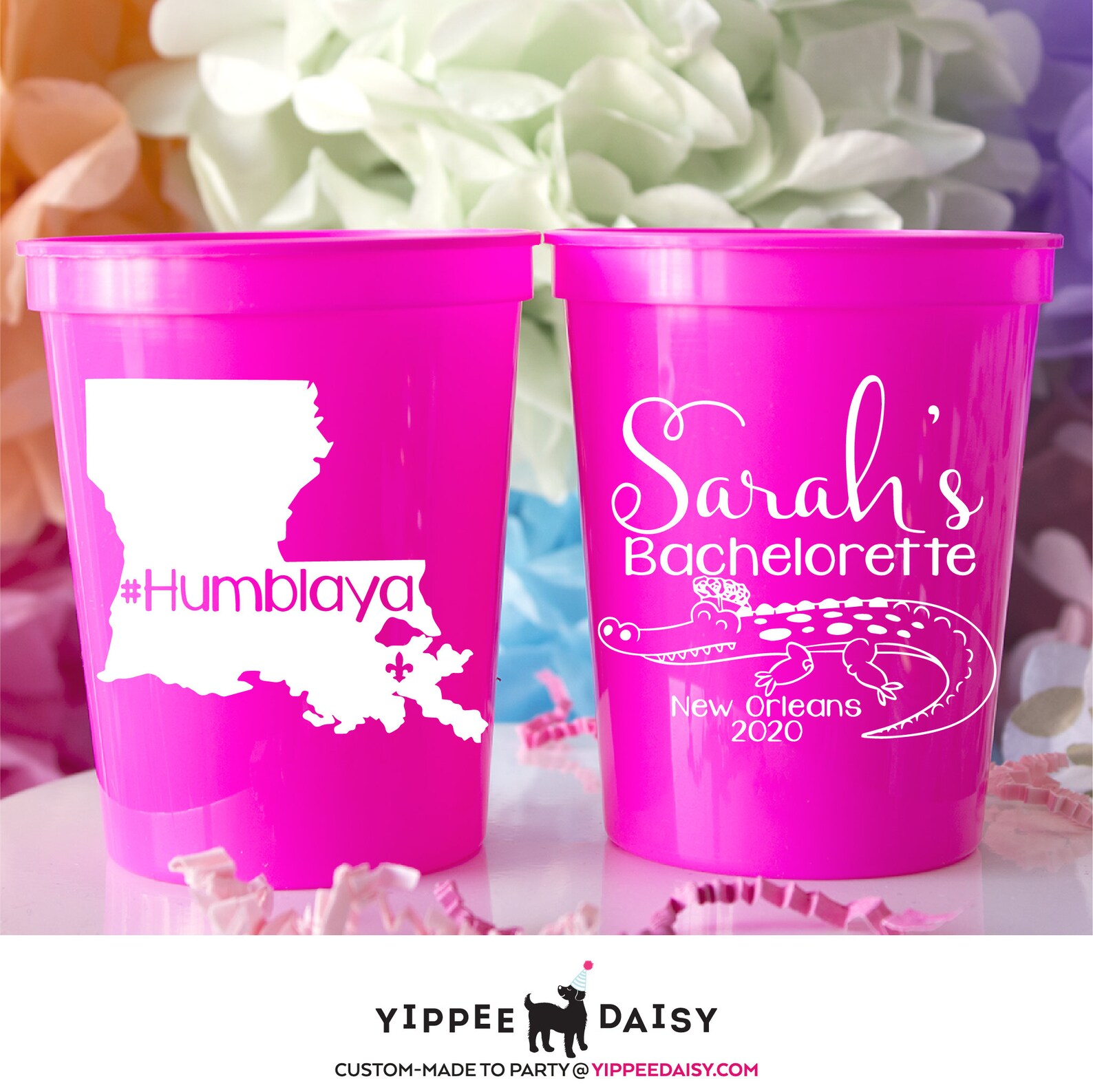 Bachelorette Party Cups, Personalized Plastic Cups, Hen Party Cups ...