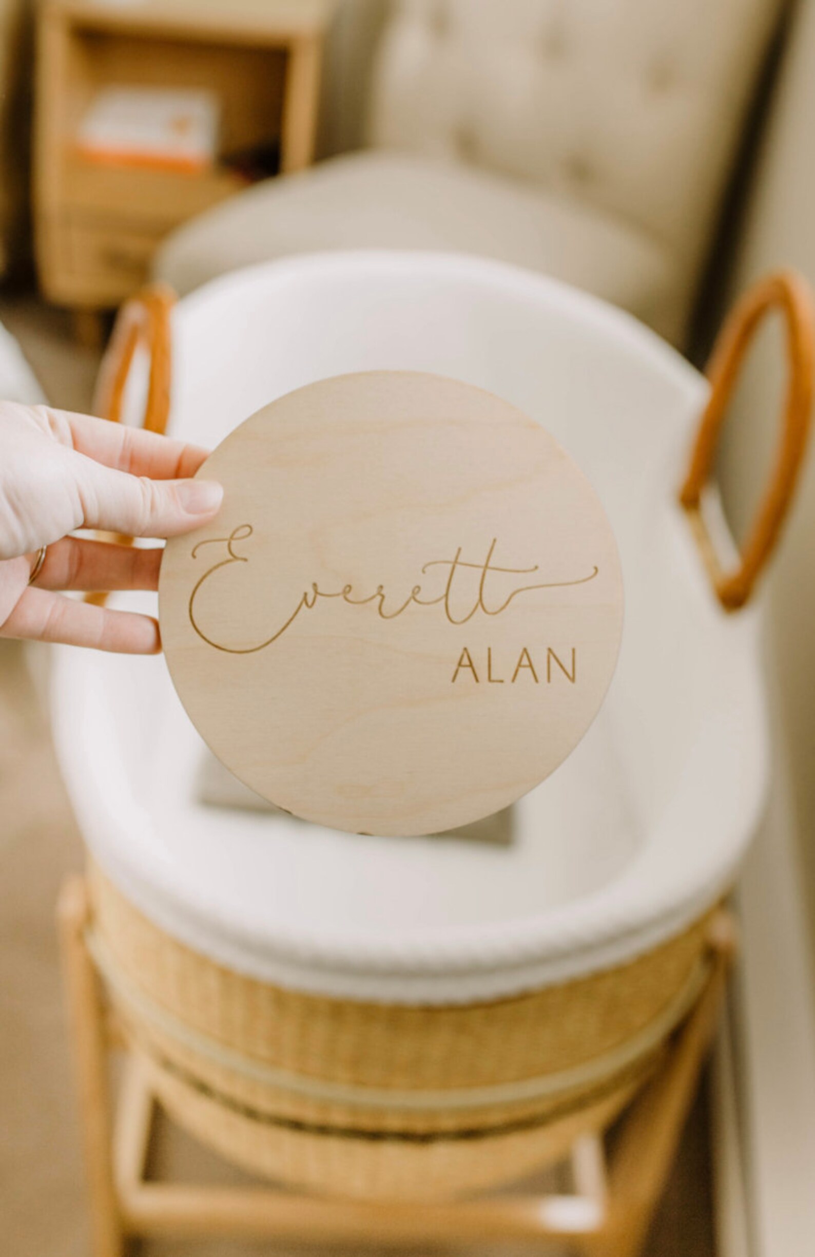 Wooden Engraved Name Sign, Birth Announcement Sign, Newborn Name Sign ...