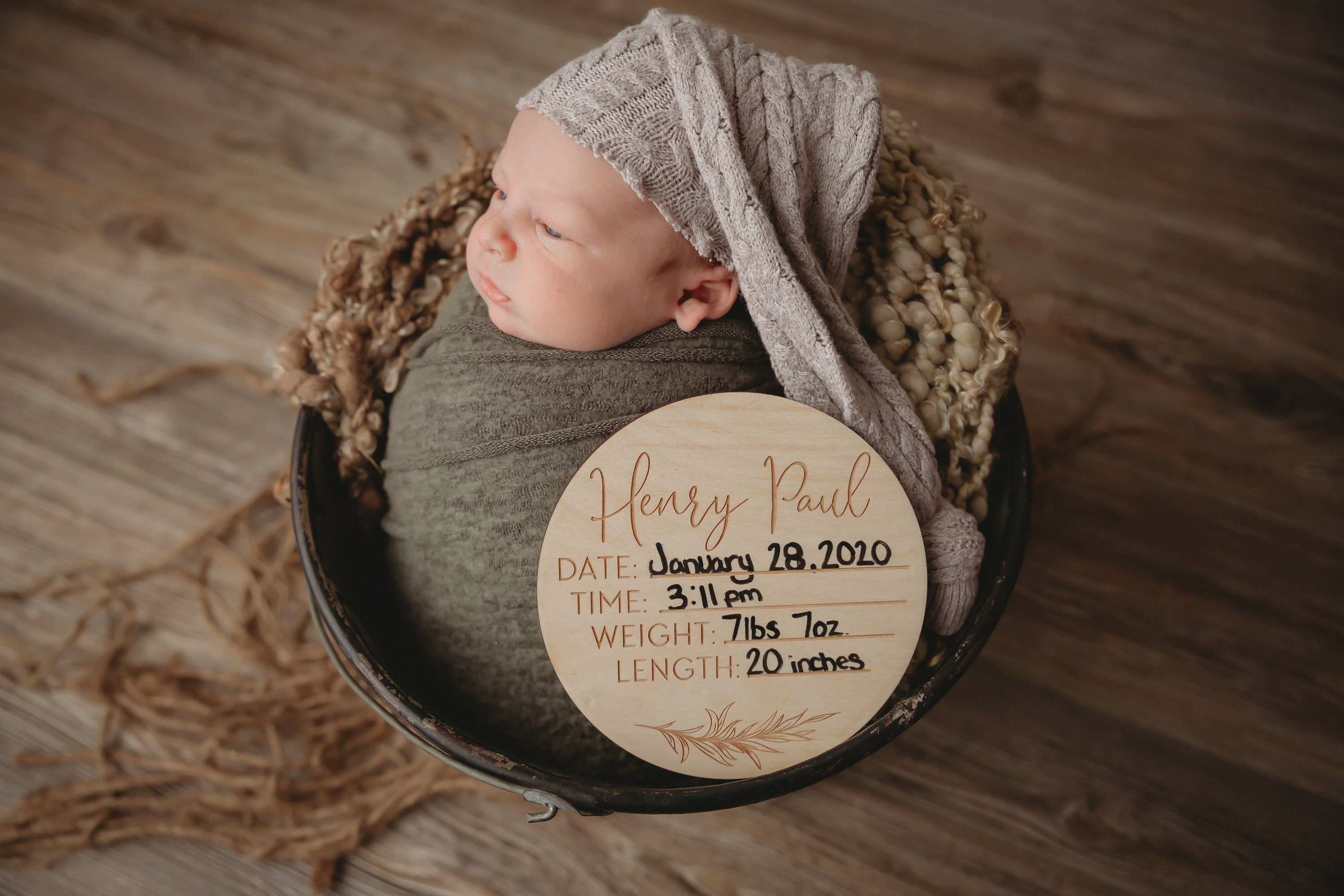 New Baby Name Sign, Newborn Photography, Hospital Announcement Sign ...
