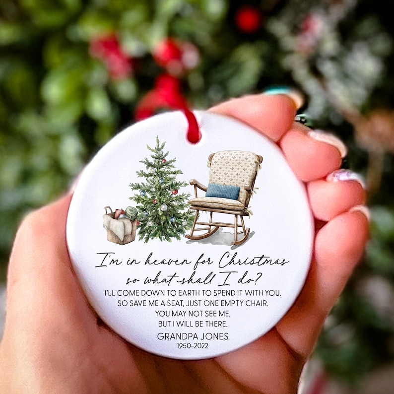 Christmas in Heaven Memorial Ornament Lost but Never Forgotten - Etsy