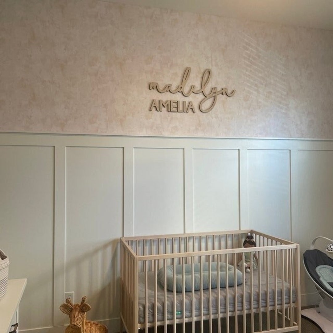 Wooden Name Sign Custom Name Sign Custom Nursery Decor Personalized ...
