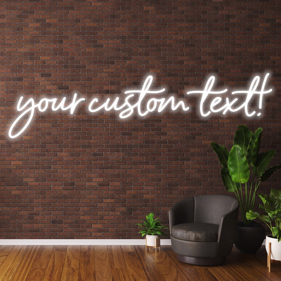 Custom Neon Sign Neon Sign Bedroom Neon Sign Logo Sign Custom - Etsy