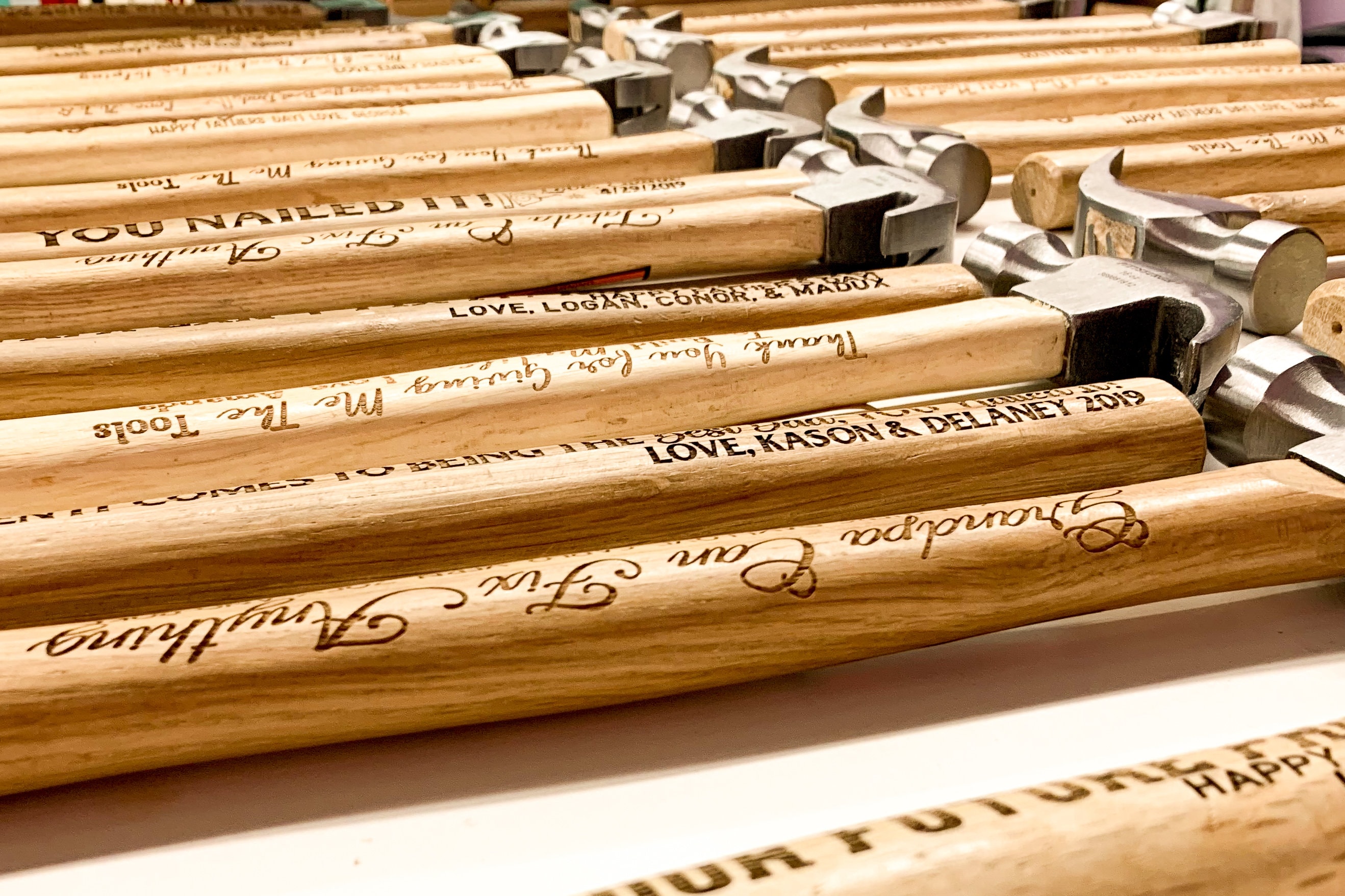 Laser Engraved Hammer, Hammer Christmas Gift for Husband, Personalized ...