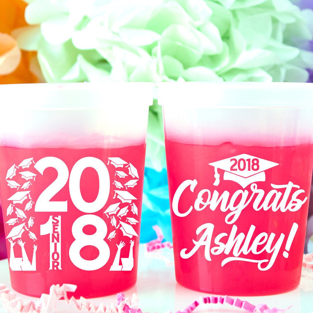 Graduation Party Cups, Class of 2025 Personalized Cups, College ...