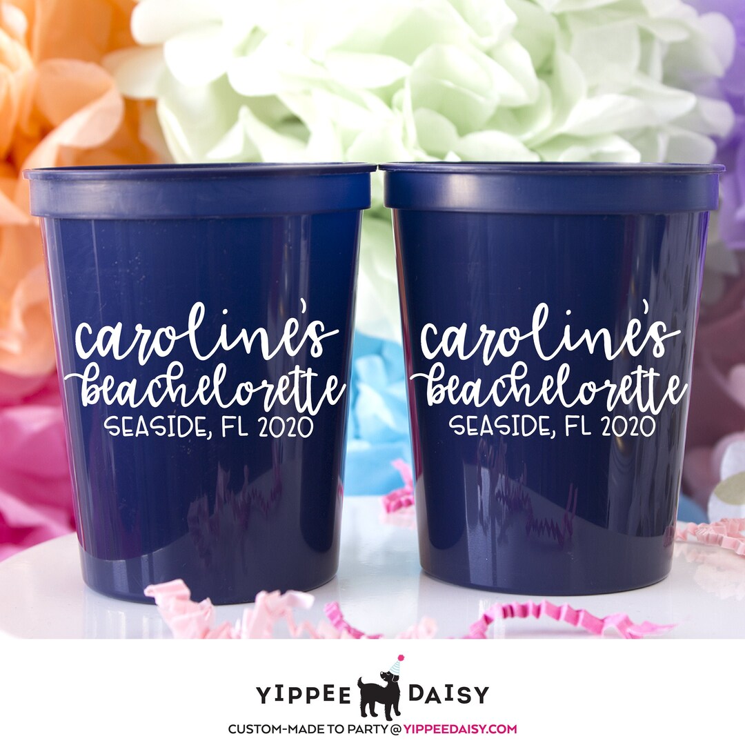 Custom Bachelorette Cups, Bachelorette Party Favors, Personalized Cups ...
