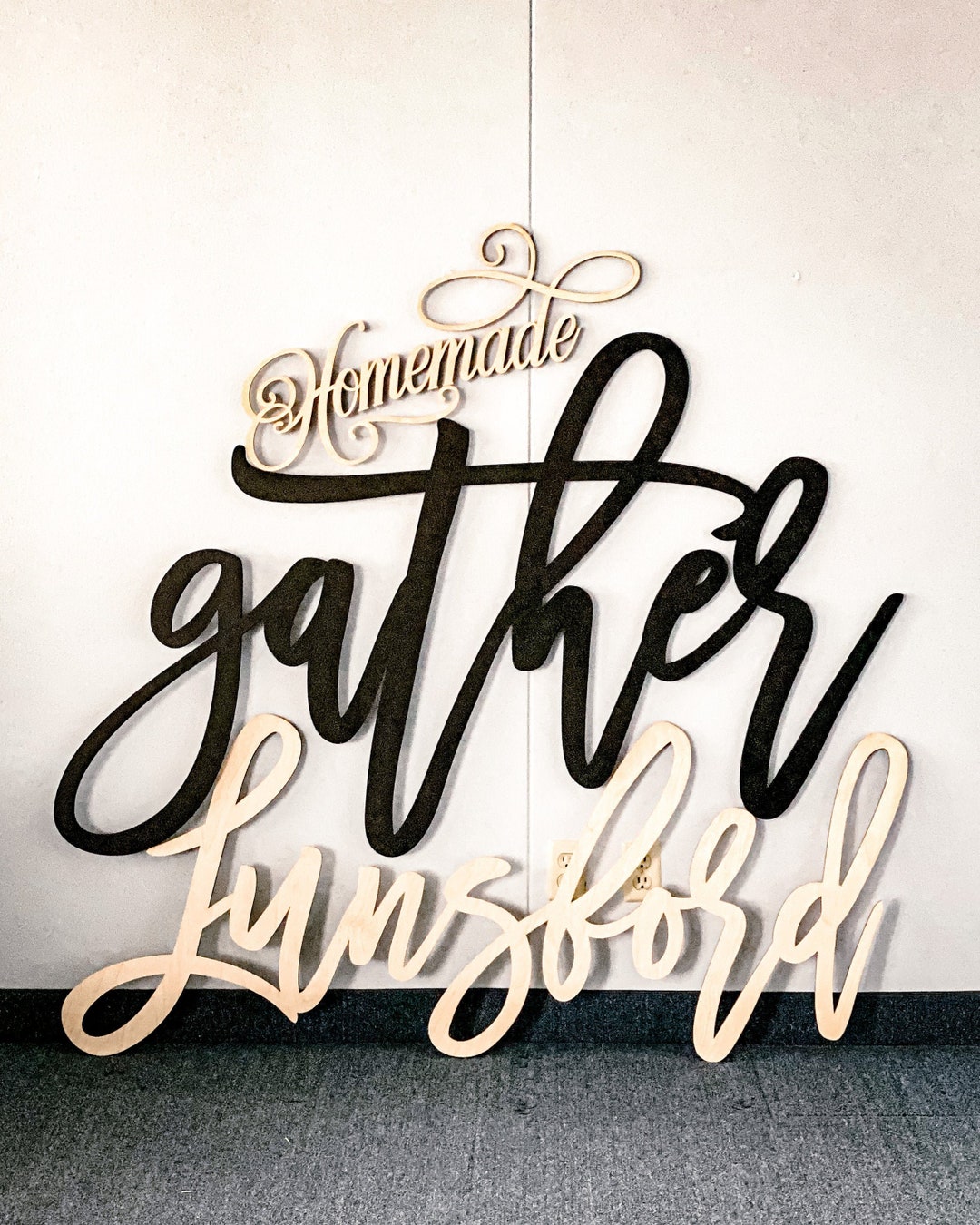 Personalized Wedding Sign, Laser Cut Wedding Sign, Calligraphy Wedding ...