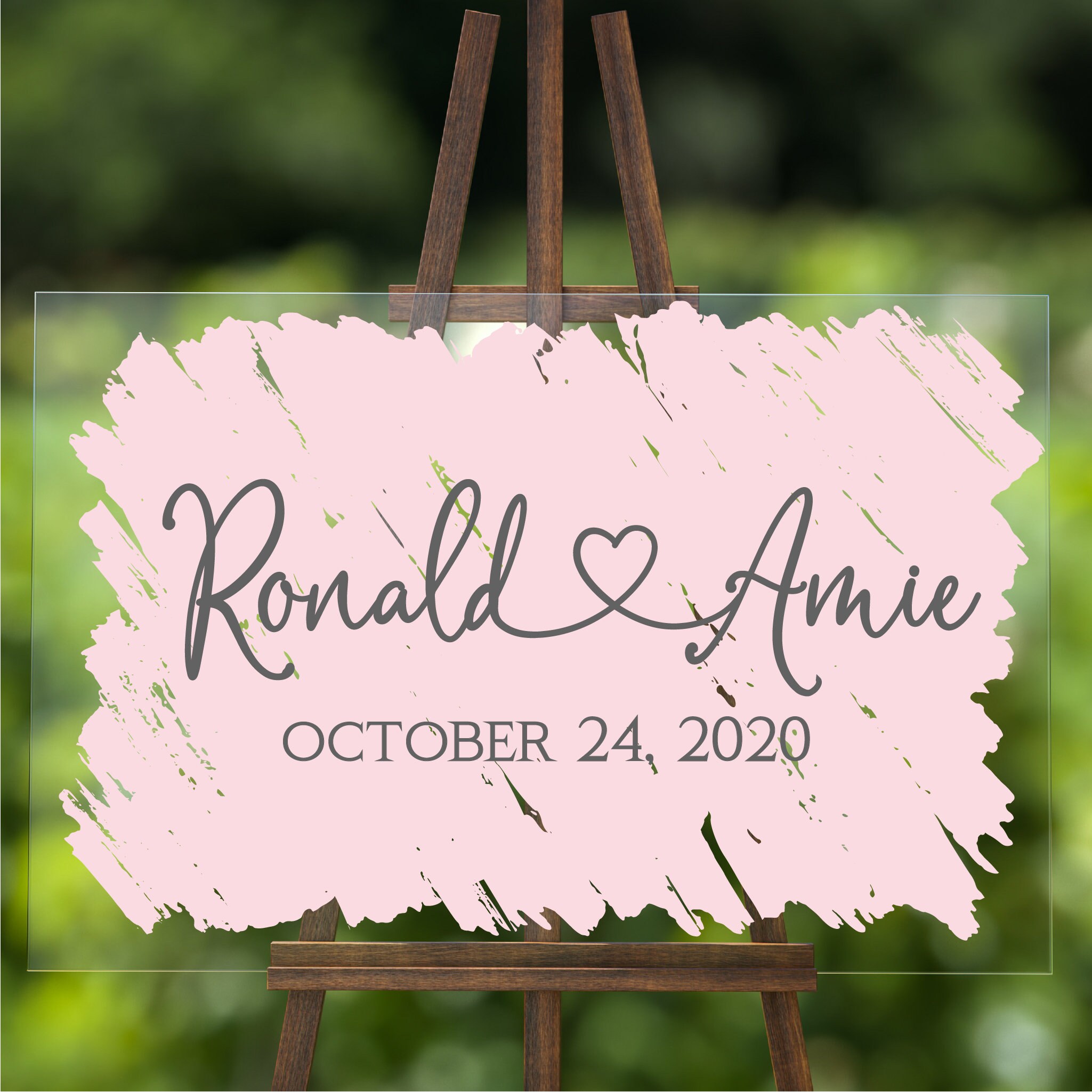 Wedding Welcome Sign Acrylic Wedding Sign Customized Sign | Etsy