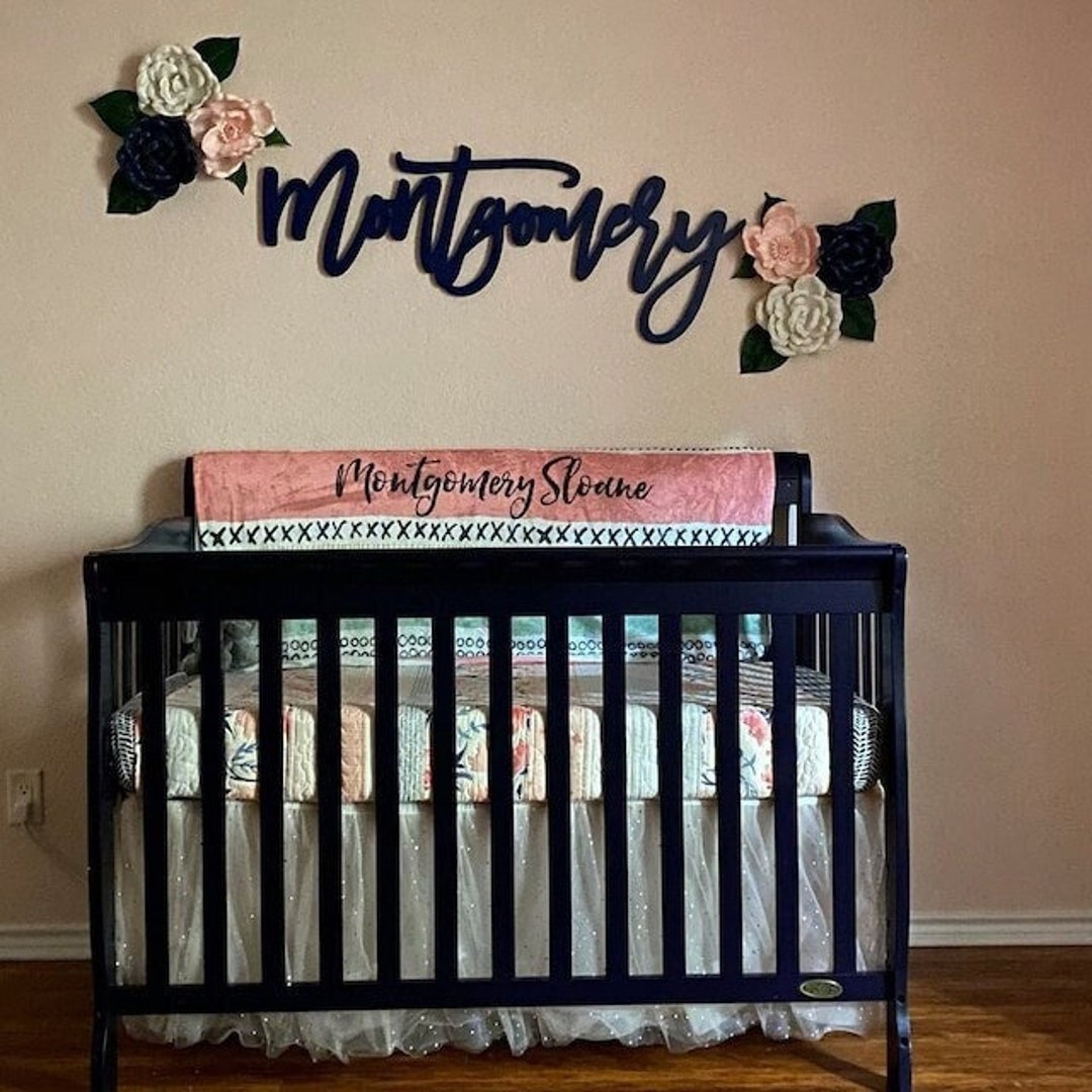Modern Wooden Name Sign, Wood Cut Out Large, Nursery Name Sign, Custom ...
