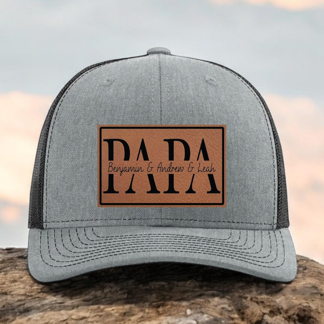 Custom Papa Hat With Kids Names - Personalized Dad Hat - Fathers Day ...
