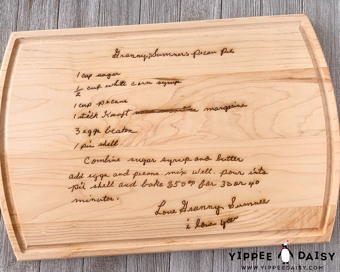 Recipe Cutting Board Family Recipe Engraved Cutting Board - Etsy
