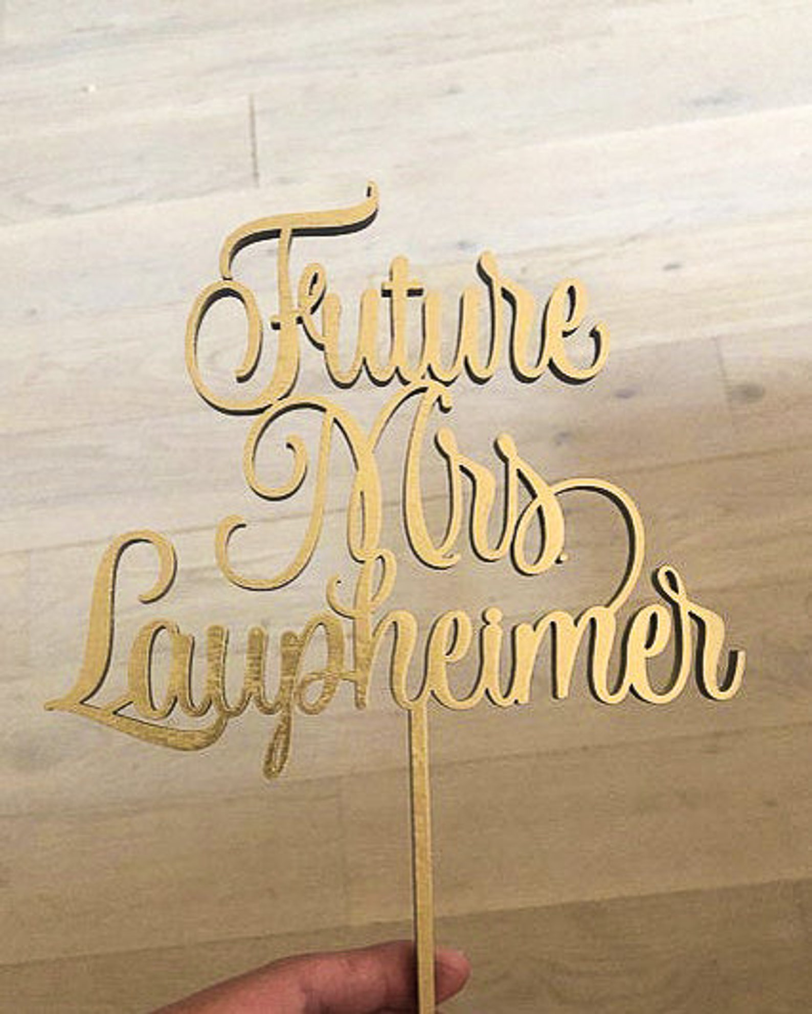 Bachelorette Party Cake Topper Custom Cake Topper Future Mrs | Etsy