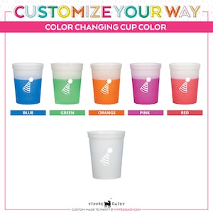 Personalized Cups, Wedding Plastic Cups, Color Changing Cups ...