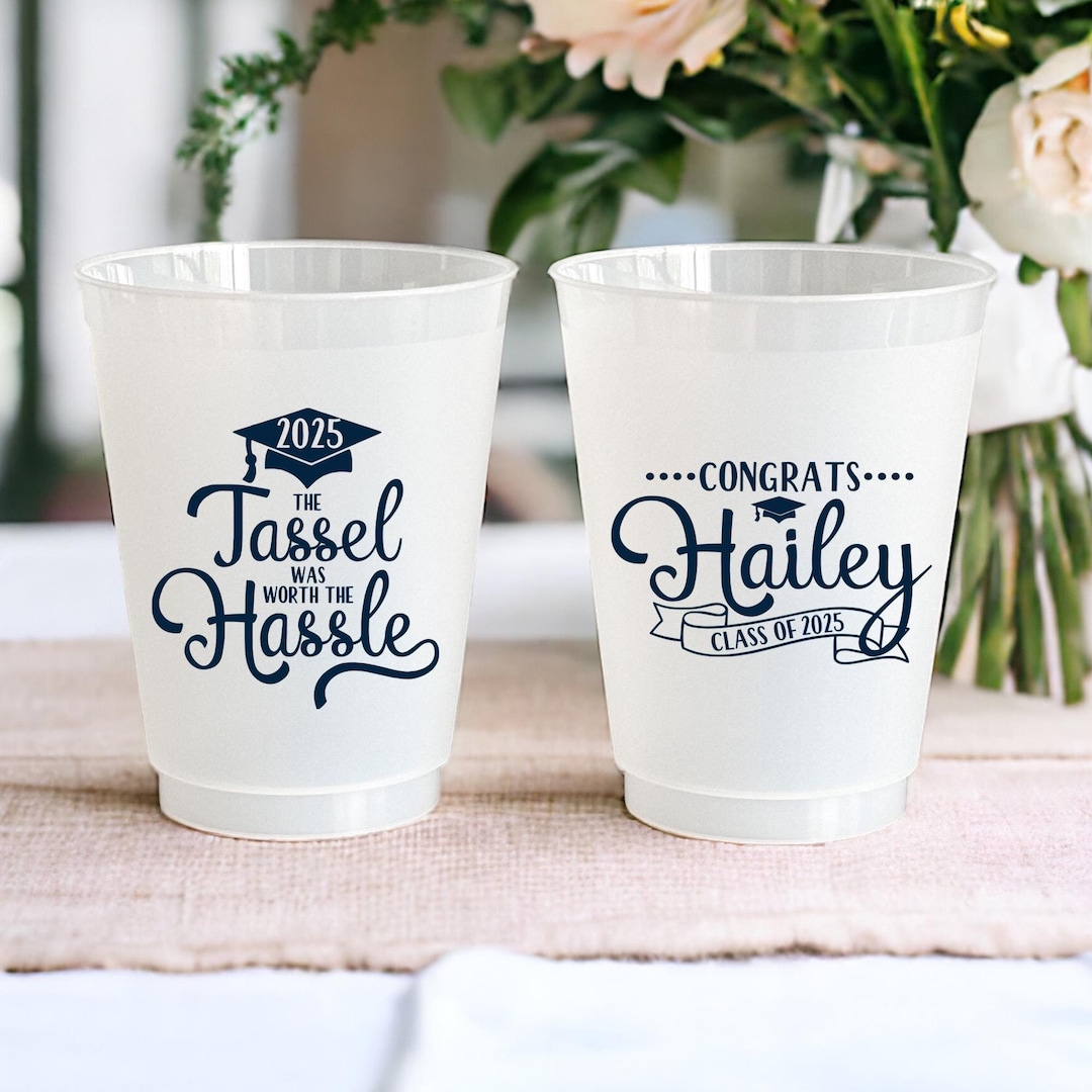 Personalized Graduation Cups 2025 – Custom Grad Party Favors - Tassel ...