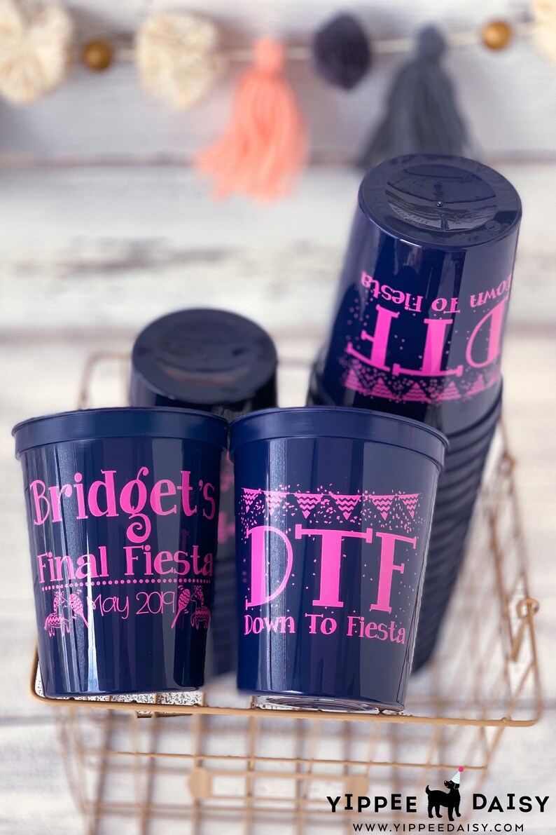 Final Fiesta Bachelorette Cups Fiesta Bachelorette Party - Etsy
