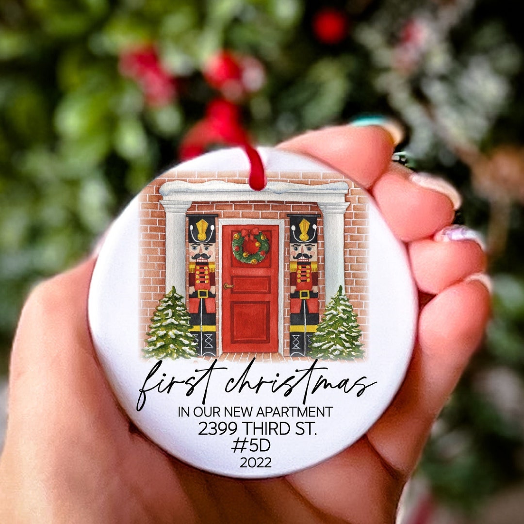 Our First Apartment Christmas Ornament Personalized New Address ...