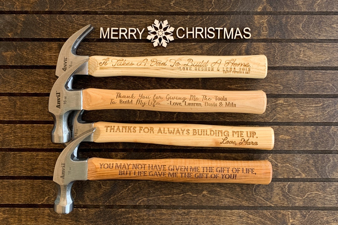Personalized Engraved Hammer, Laser Engraved Gift, Birthday Gift for ...