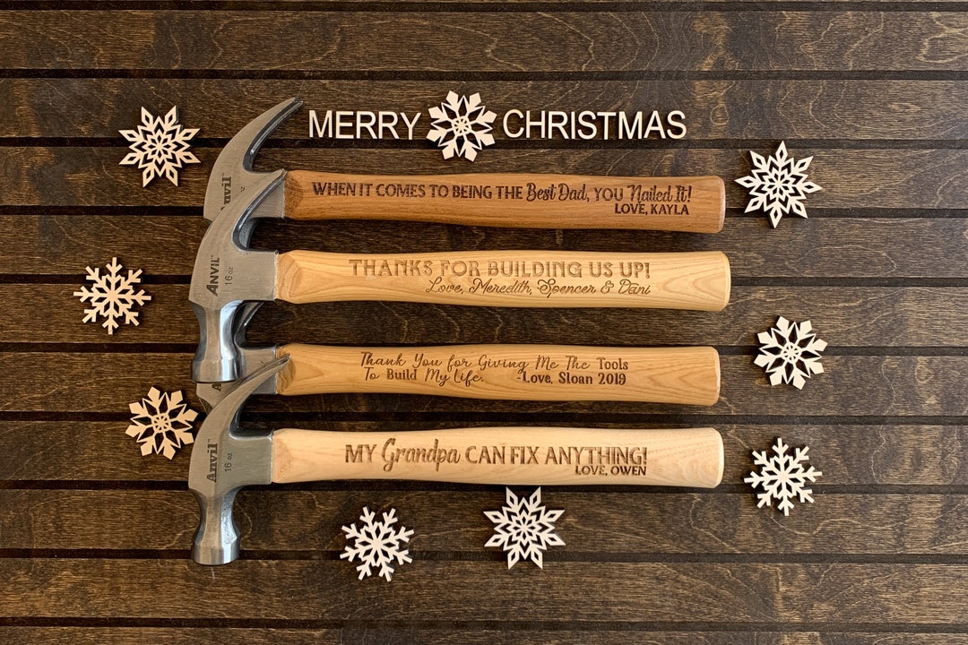 Engraved Christmas Hammer, Personalized Holiday Gift Hammer, Hammer ...
