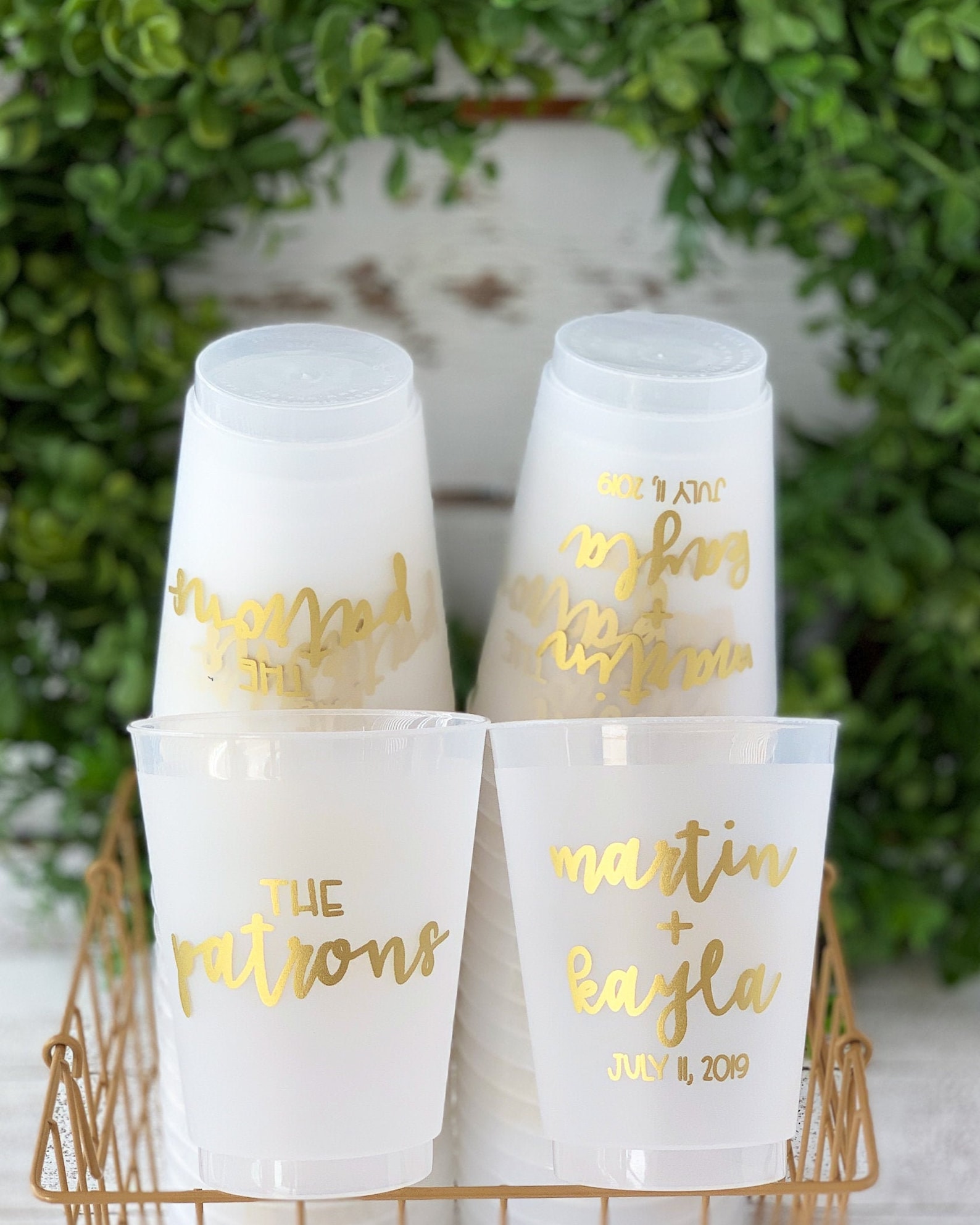 Personalized Wedding Cups, Wedding Shatterproof Cups, Wedding Party ...