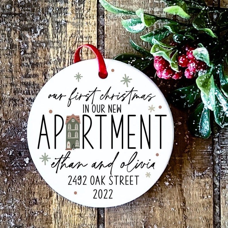 Our First Christmas in Our New Apartment Ornament 2022 - Etsy