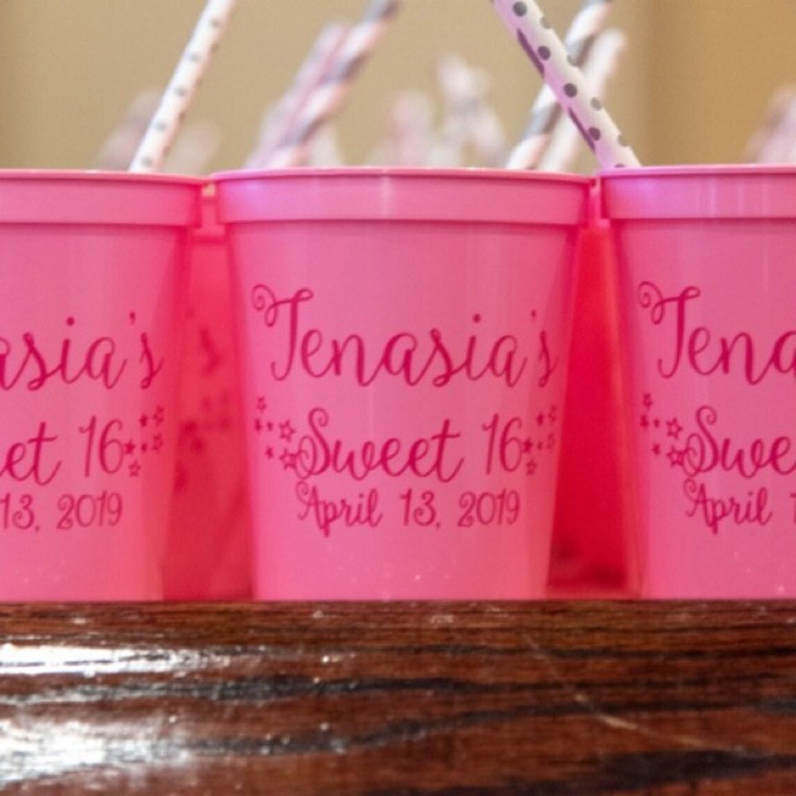 Sweet 16 Cups Birthday Cups Personalized Cups Party Cups | Etsy