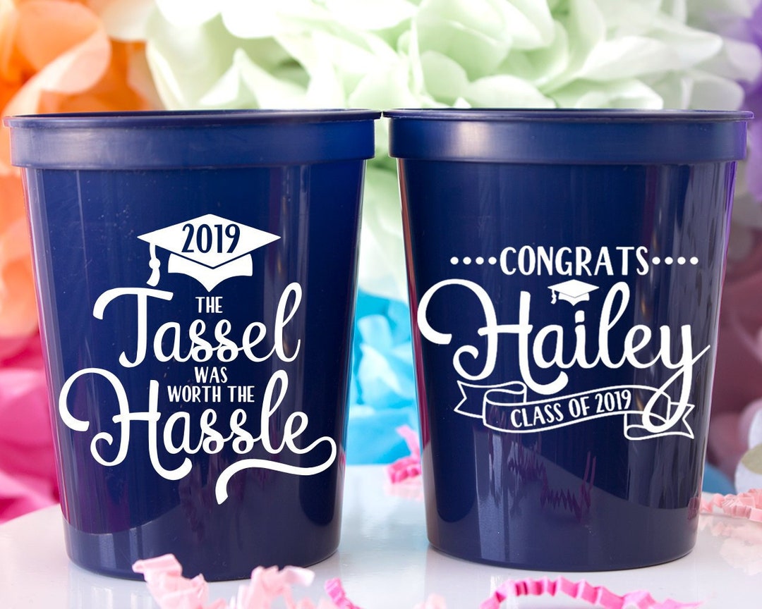 Graduation Cups, Class of 2025, Congrats Grad, Graduation Party ...