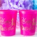 Birthday Cups Pink Party Cups Girls Birthday Princess - Etsy