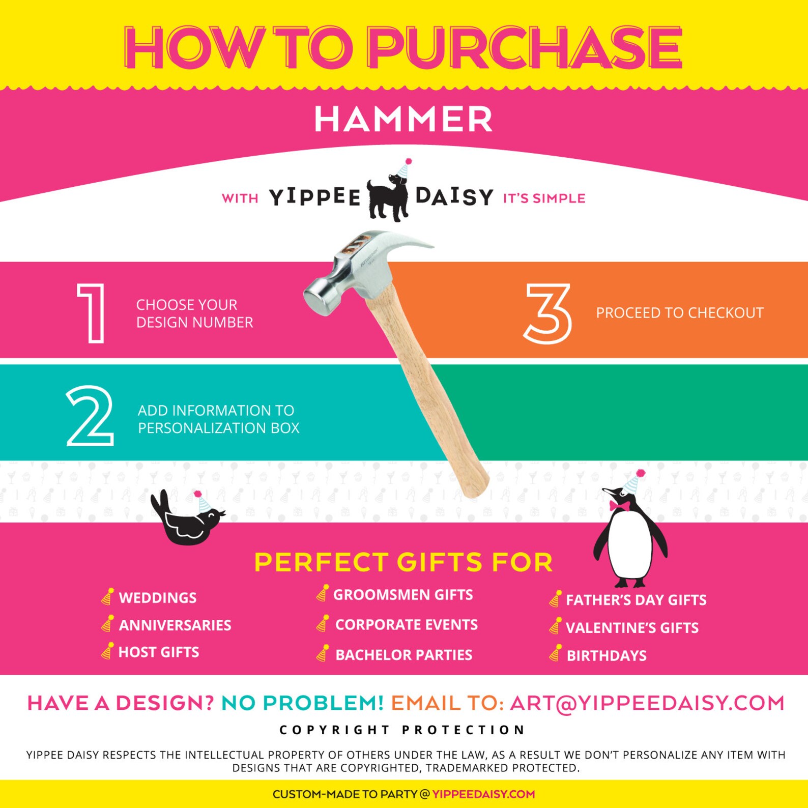 Laser Engraved Hammer Personalized Hammer Gift for Him | Etsy