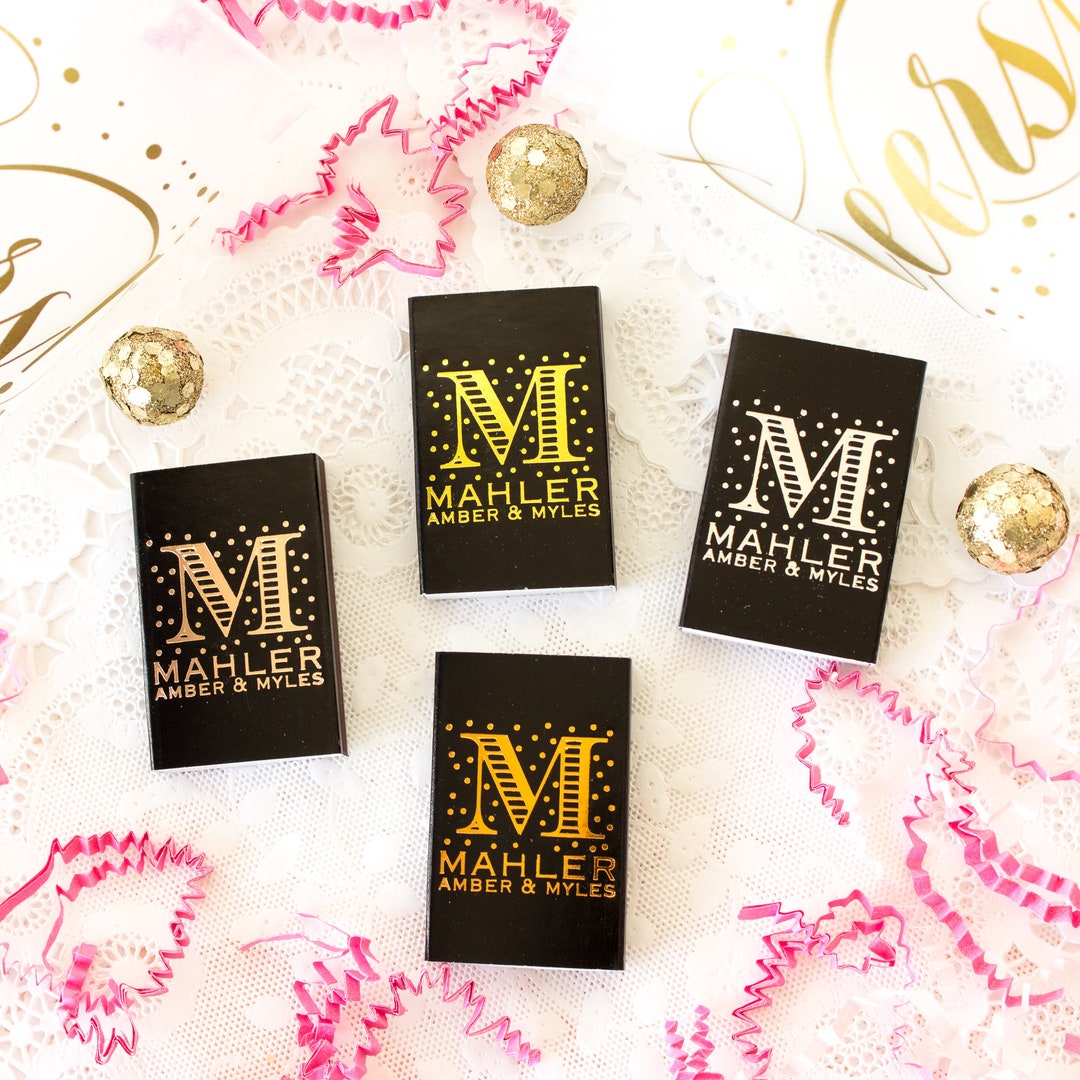 Monogram Matches Wedding Matches Wedding Match Boxes Personalized ...