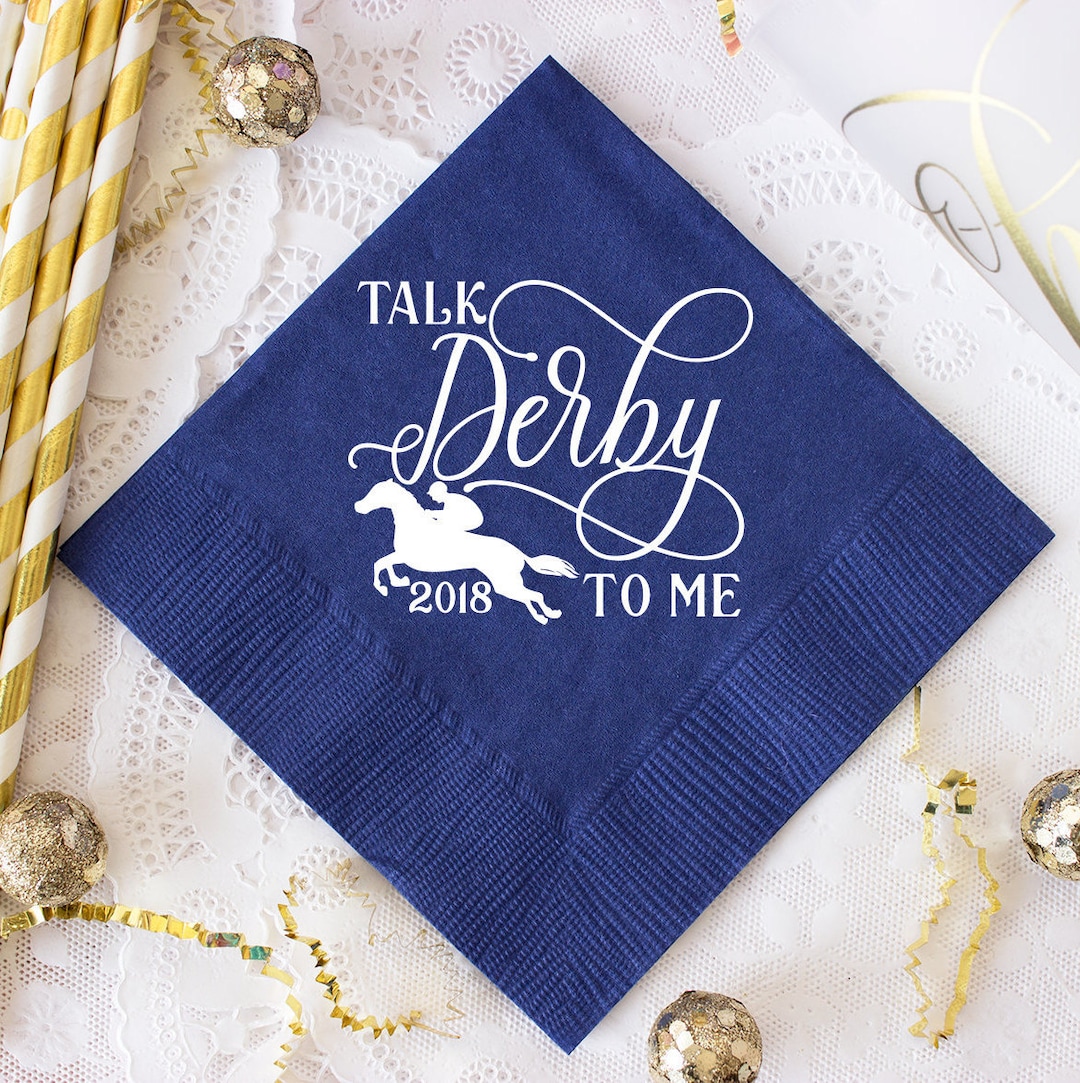 Kentucky Derby Party, Talk Derby to Me Napkins, Run for the Roses ...