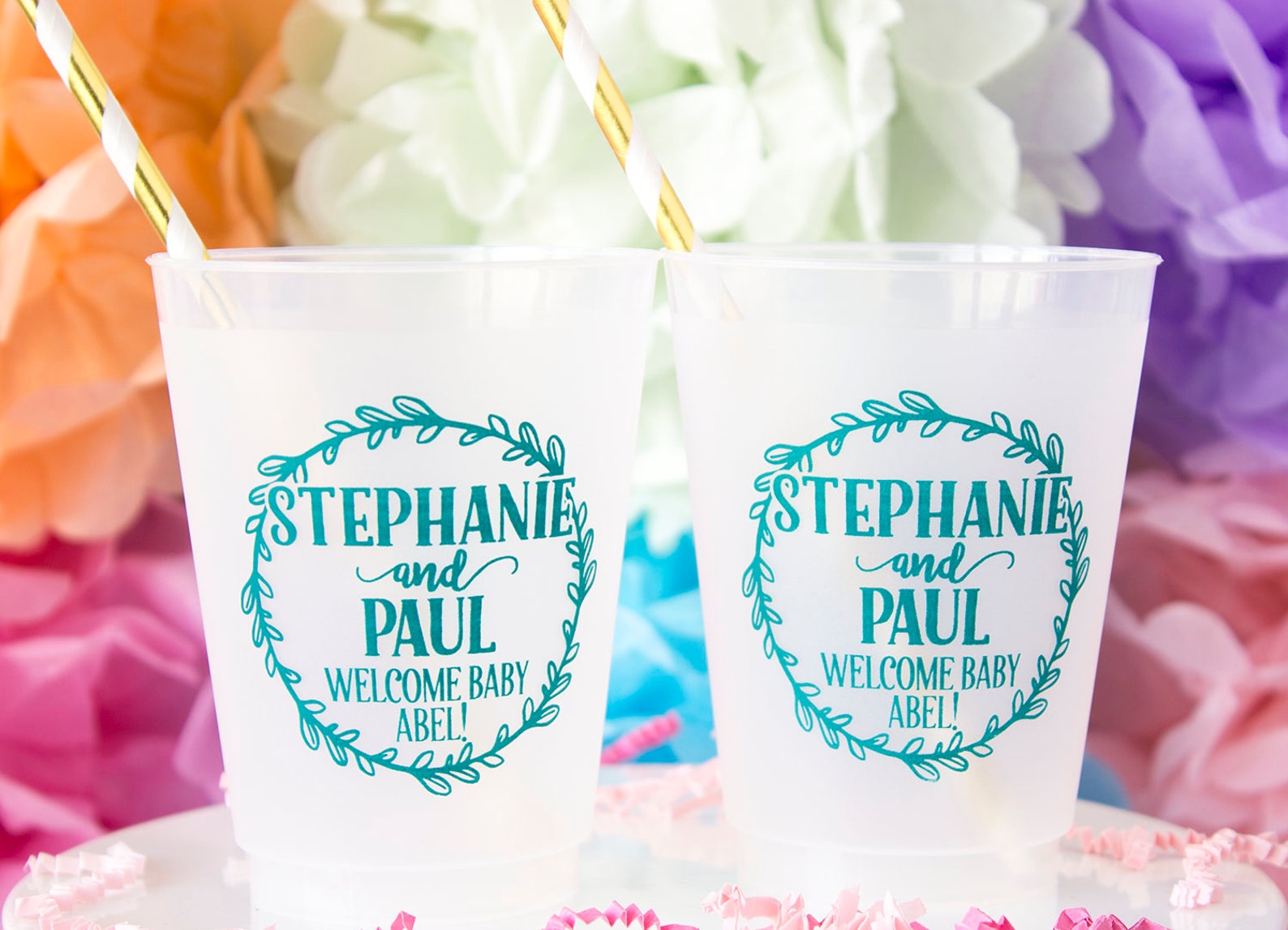 Personalized Wedding Cups, Custom Cups, Plastic Party Cups ...