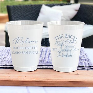 Coastal Cowgirl Bachelorette - Custom Beach Bachelorette Cups - Beach ...