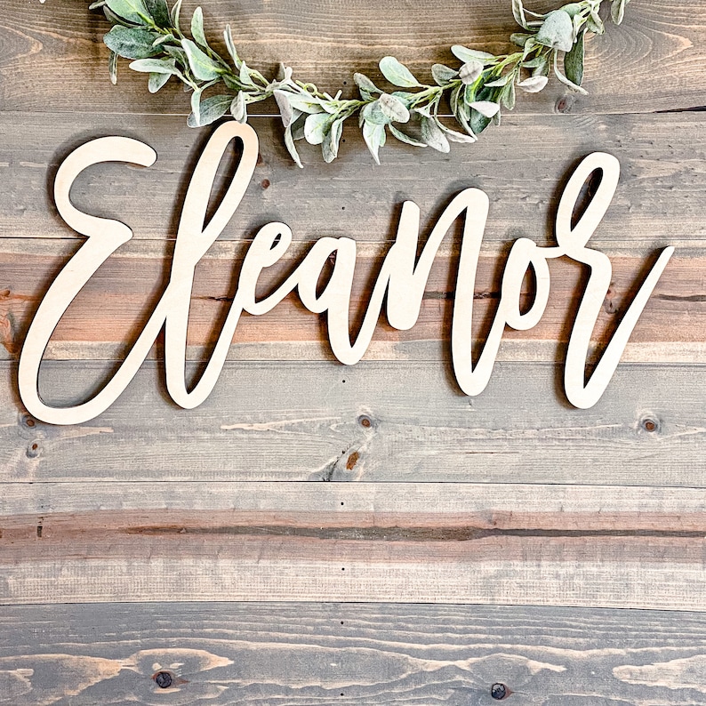 Custom Wooden Name Sign Nursery Name Sign Nursery Decor Baby Etsy
