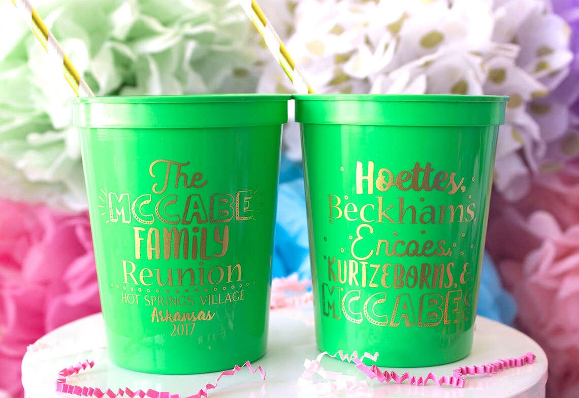 Family Reunion Cups Family Trip Cups Personalized Cups | Etsy