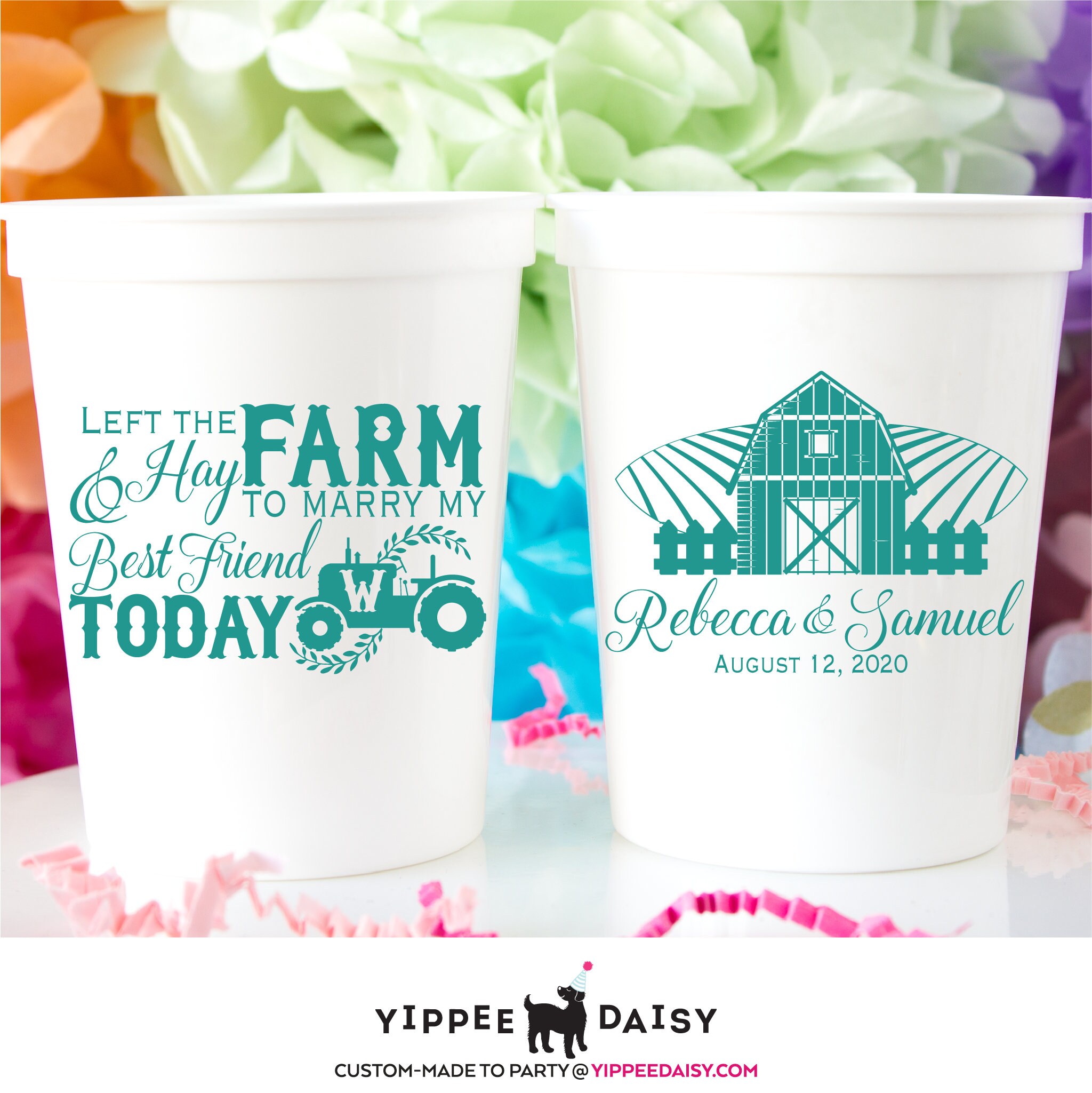 Let The Farm & Hay To Marry My Best Friend Today Barn Wedding | Etsy