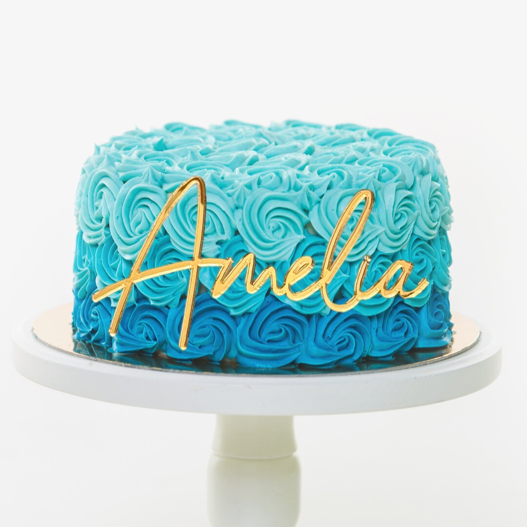 Cake Charm Custom Acrylic Name Topper Birthday & Baby Shower Cake Decor ...